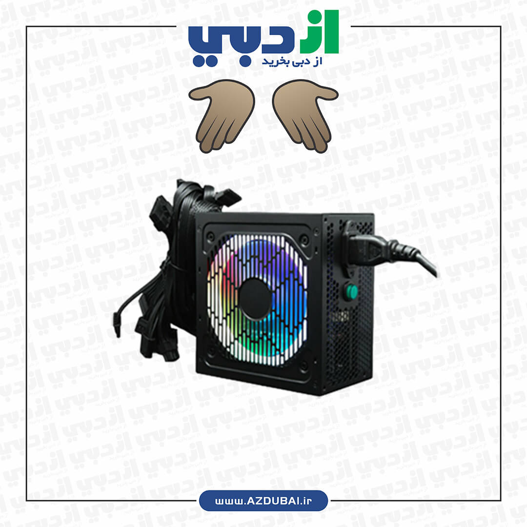 پاور گیمینگ 650 وات تسکو TP-1000GA Silver RGB | خرید از دبی